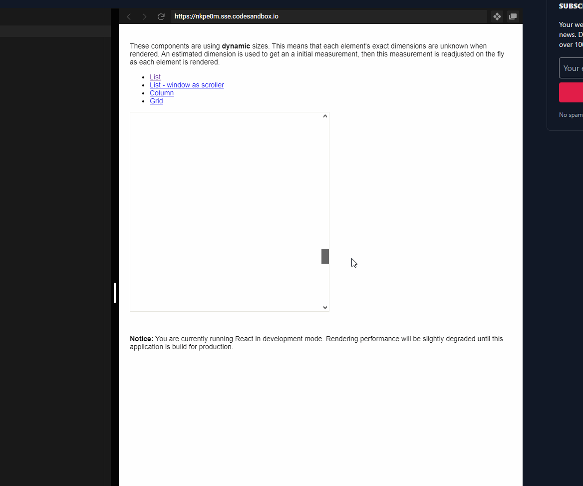 Increasing Cursor Offset To Scroll Handle When Scrolling · Issue 421 · Tanstackvirtual · Github 8967