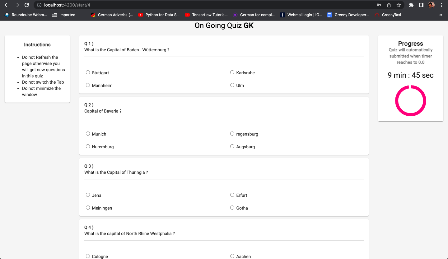 GitHub - ismaeli34/QuizSpringbootApp: You can choose a topic for your questions. Then, for each ...