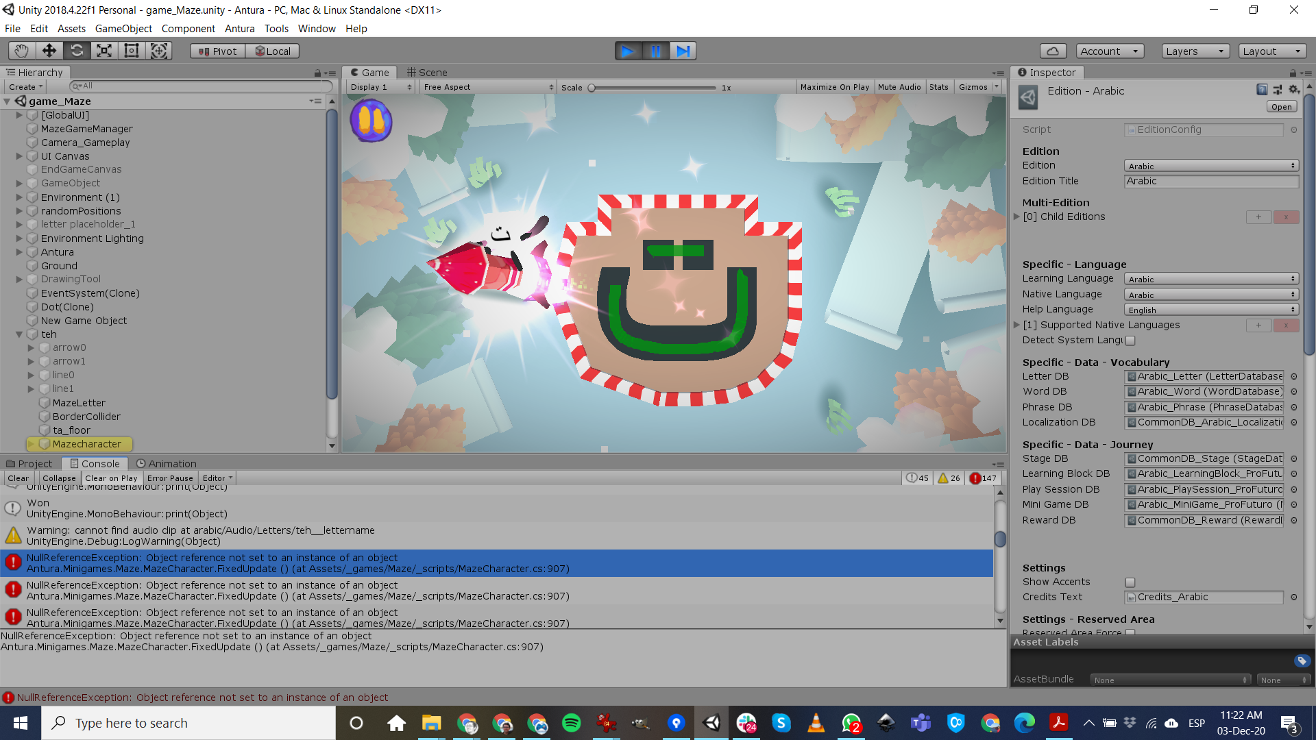 [Arabic] Maze game gets stuck after the tutorial round · Issue #92 · vgwb/Antura · GitHub