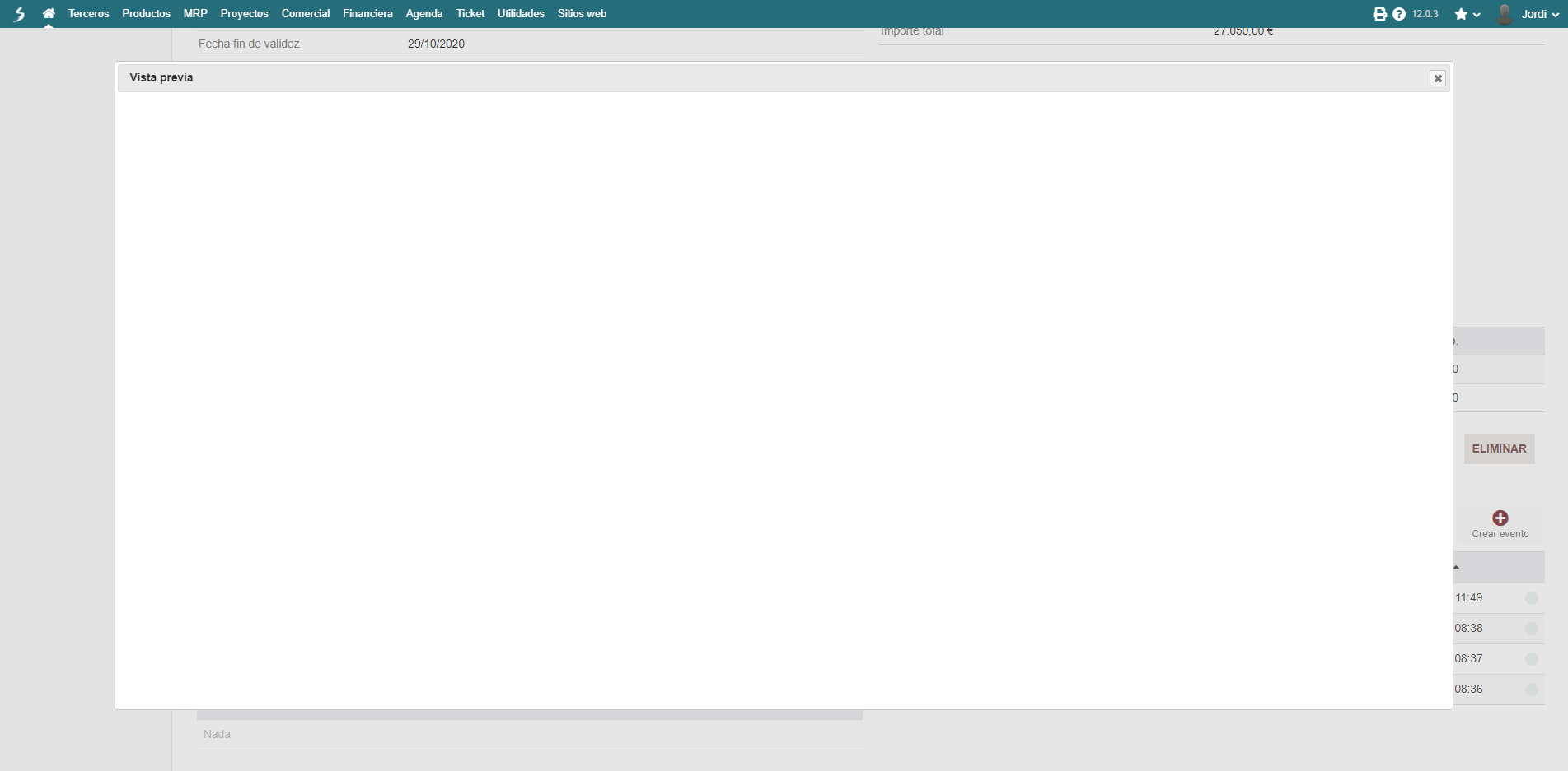 Quotation Customer PDF viewer Blank · Issue #14869 · Dolibarr/dolibarr ...