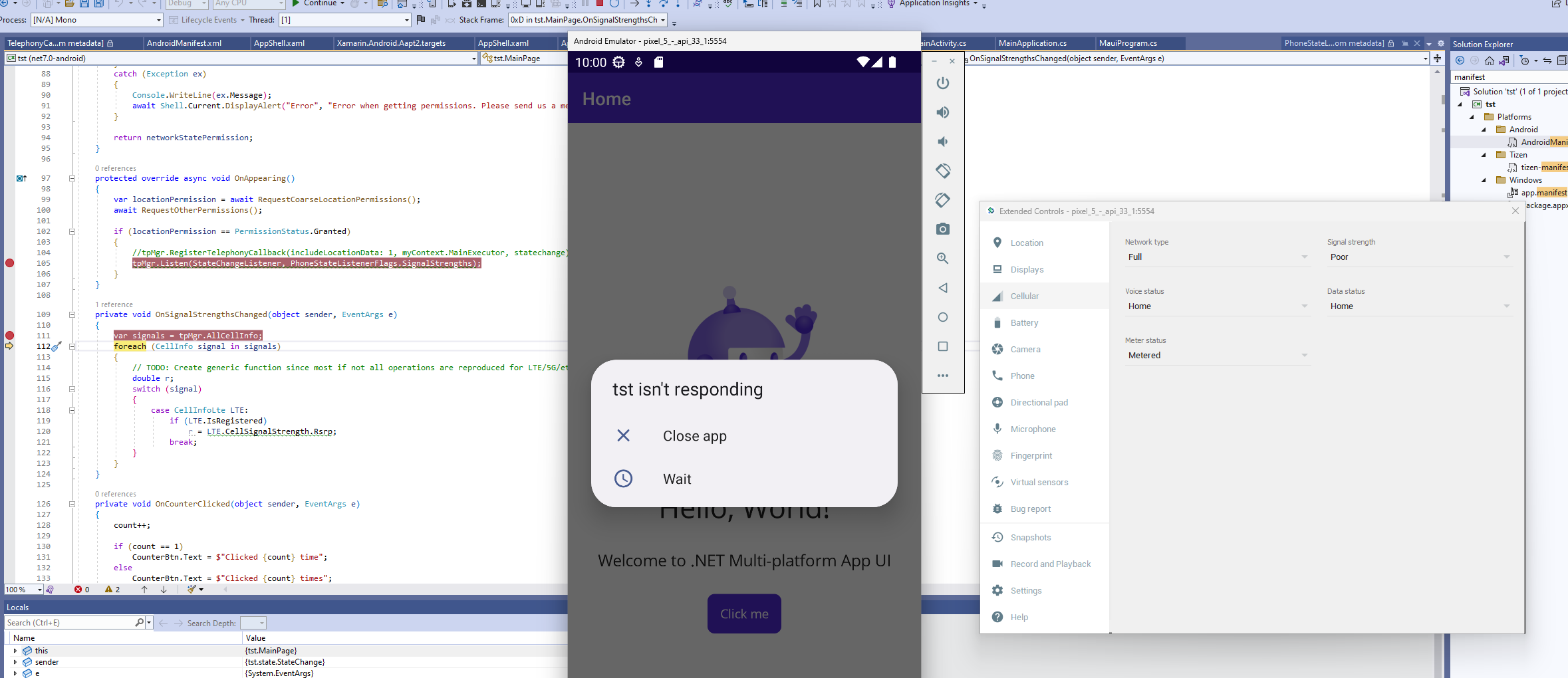 Rsrp/Rsrq Signal Information Not Updating with CellSignalStrengths ...