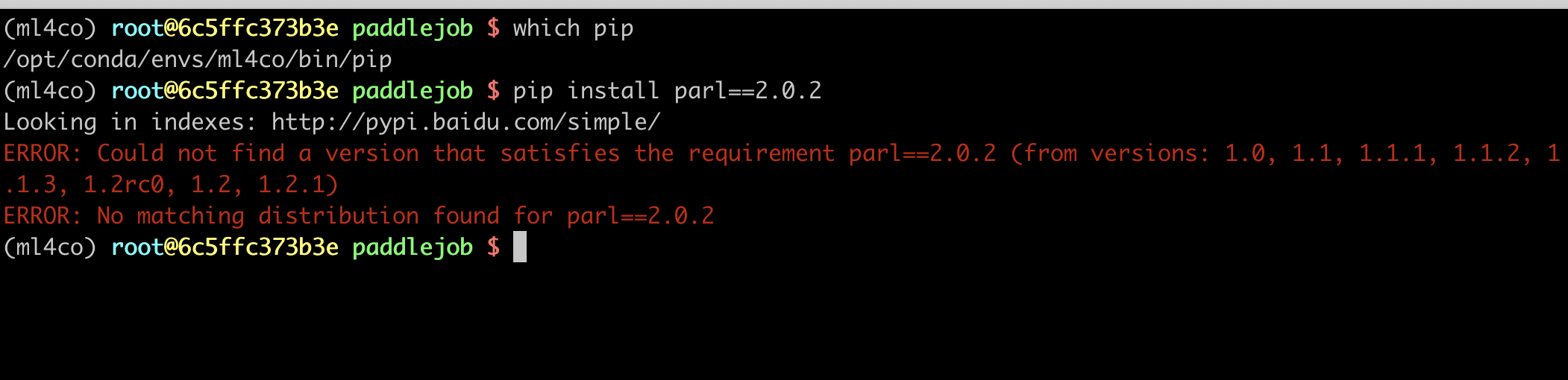 pip装不了最新版的parl · Issue #776 · PaddlePaddle/PARL · GitHub