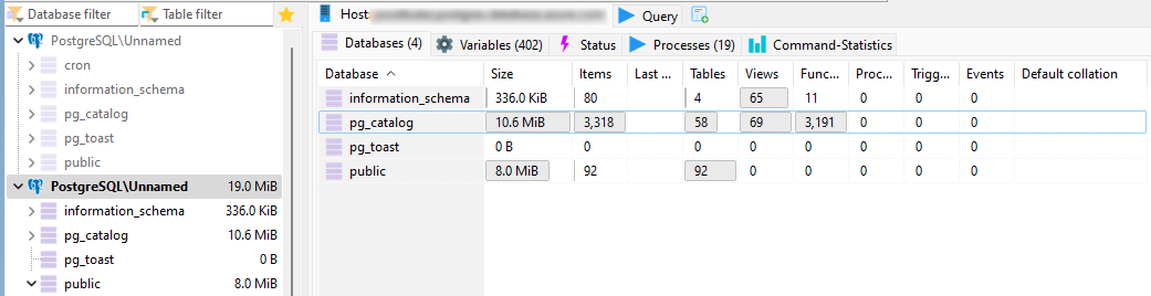 PostgreSQL 13.x-14.x database not displayed · Issue #1560 · HeidiSQL/HeidiSQL · GitHub