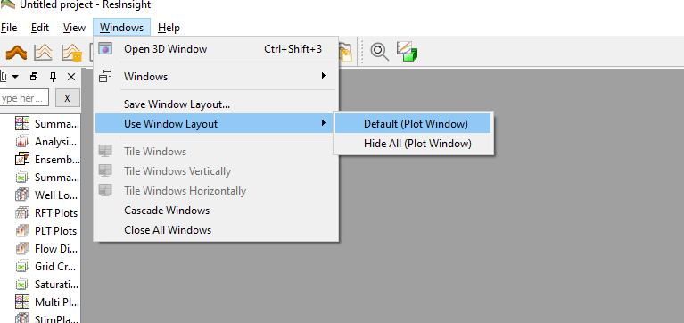 Default layout for widgets in the plot window appears with too narrow ...