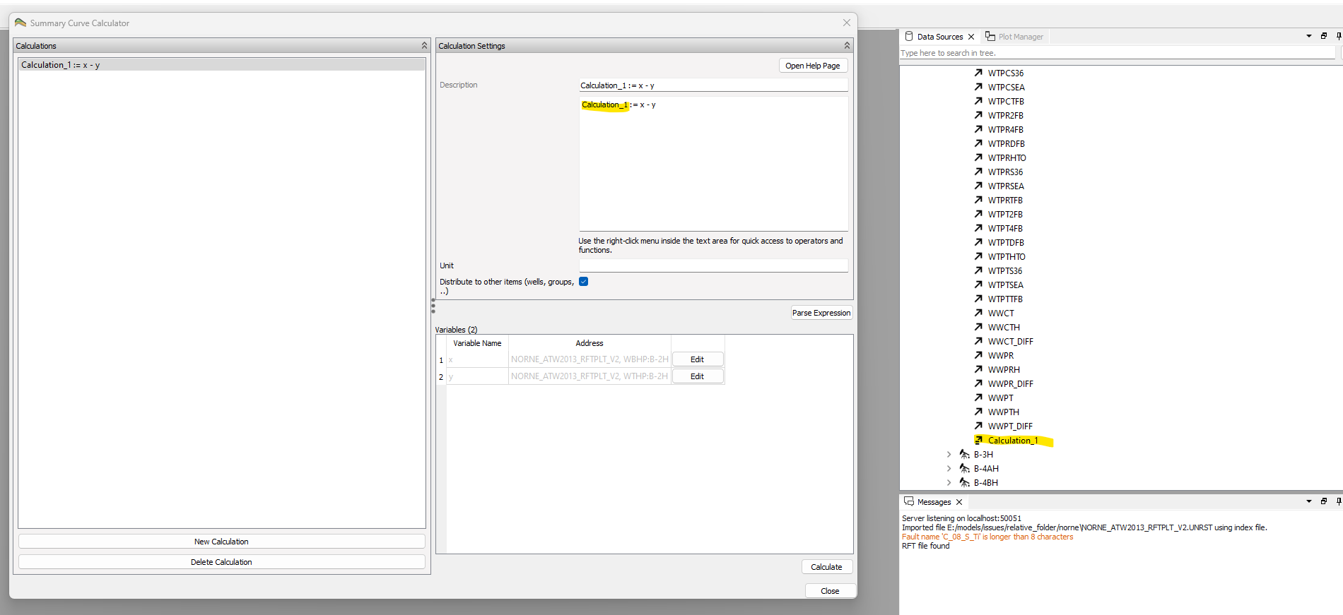 Curve Calculator is missing the output result in summary vector · Issue #10215 · OPM/ResInsight ...