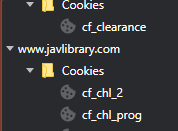 WARNING: [Javinizer] Unable reach Javlibrary, enter websession/cookies to use the scraper ...