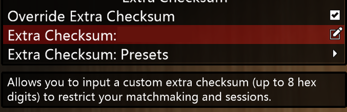 [Request]: Add "Change Extra Checksum" feature in "Replace Game Matchmaking" · Issue #1478 ...