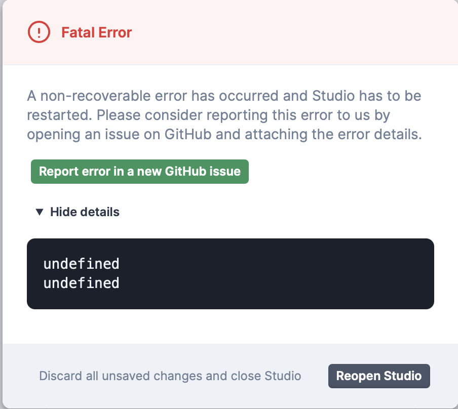 Demo project fatal error · Issue #630 · prisma/studio · GitHub