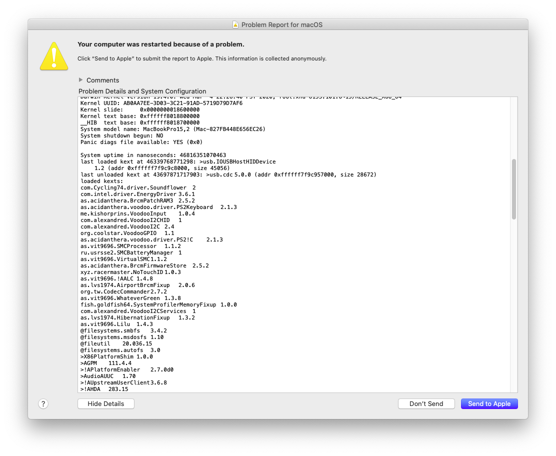 [BUG] System reboots while on sleep · Issue #284 · VoodooI2C/VoodooI2C · GitHub