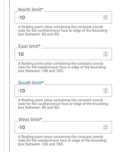 spatial coverage shouldn't allow invalid limits · Issue #55 · cznethub/dspfront · GitHub
