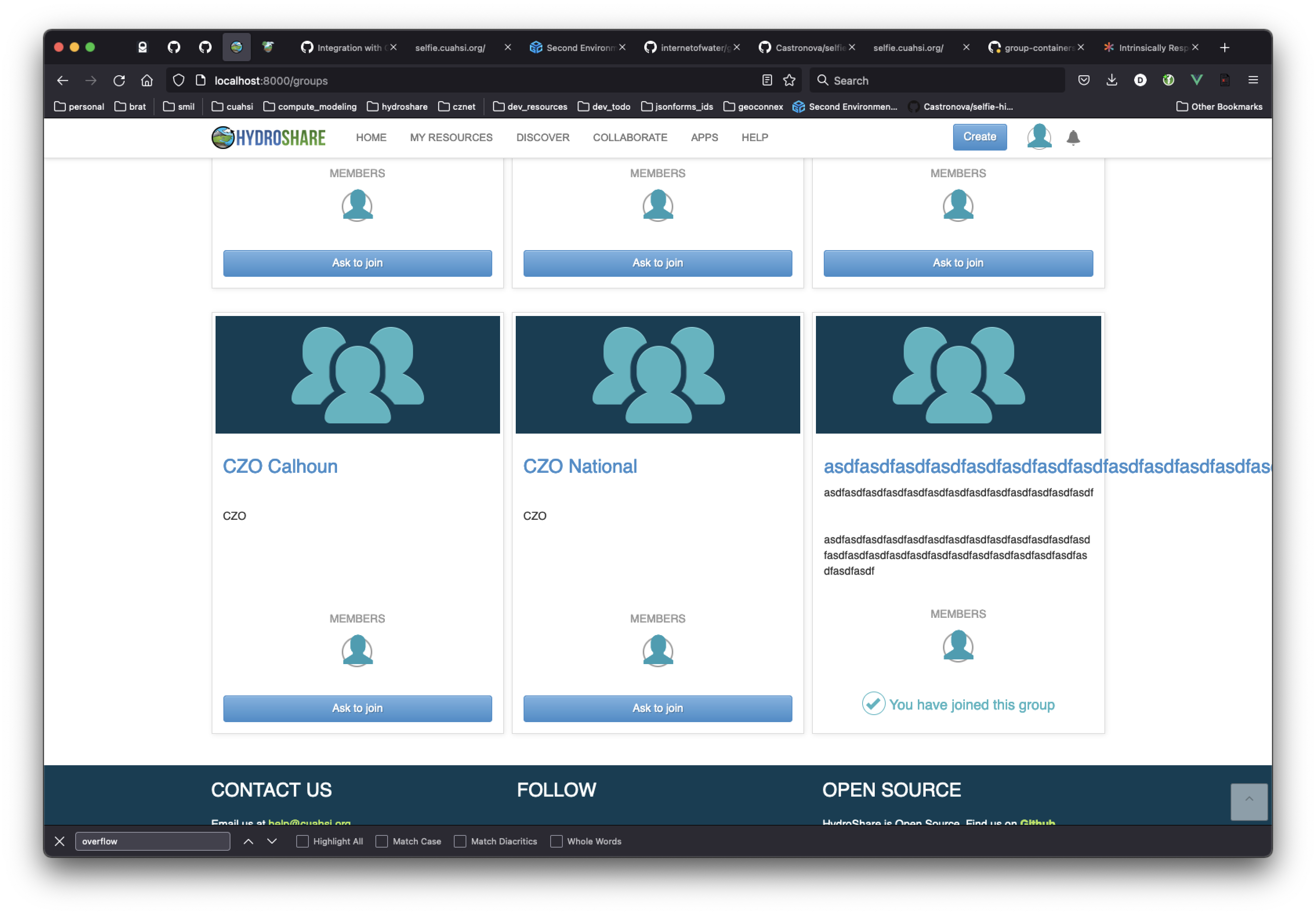long title overflows containers in groups · Issue #4599 · hydroshare/hydroshare · GitHub