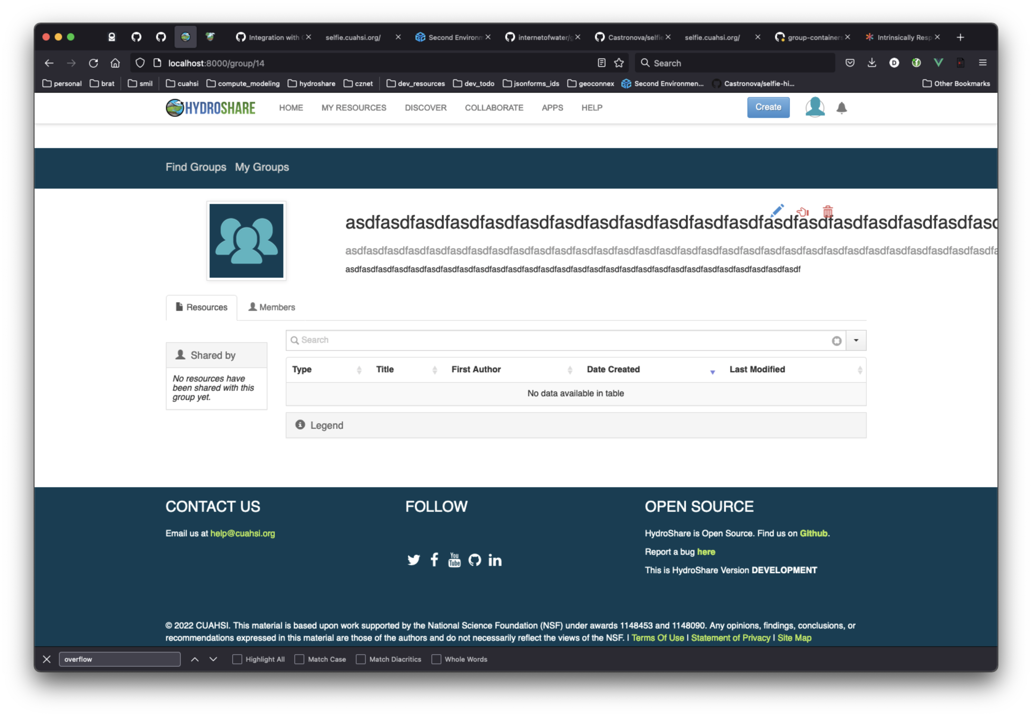 long title overflows containers in groups · Issue #4599 · hydroshare/hydroshare · GitHub