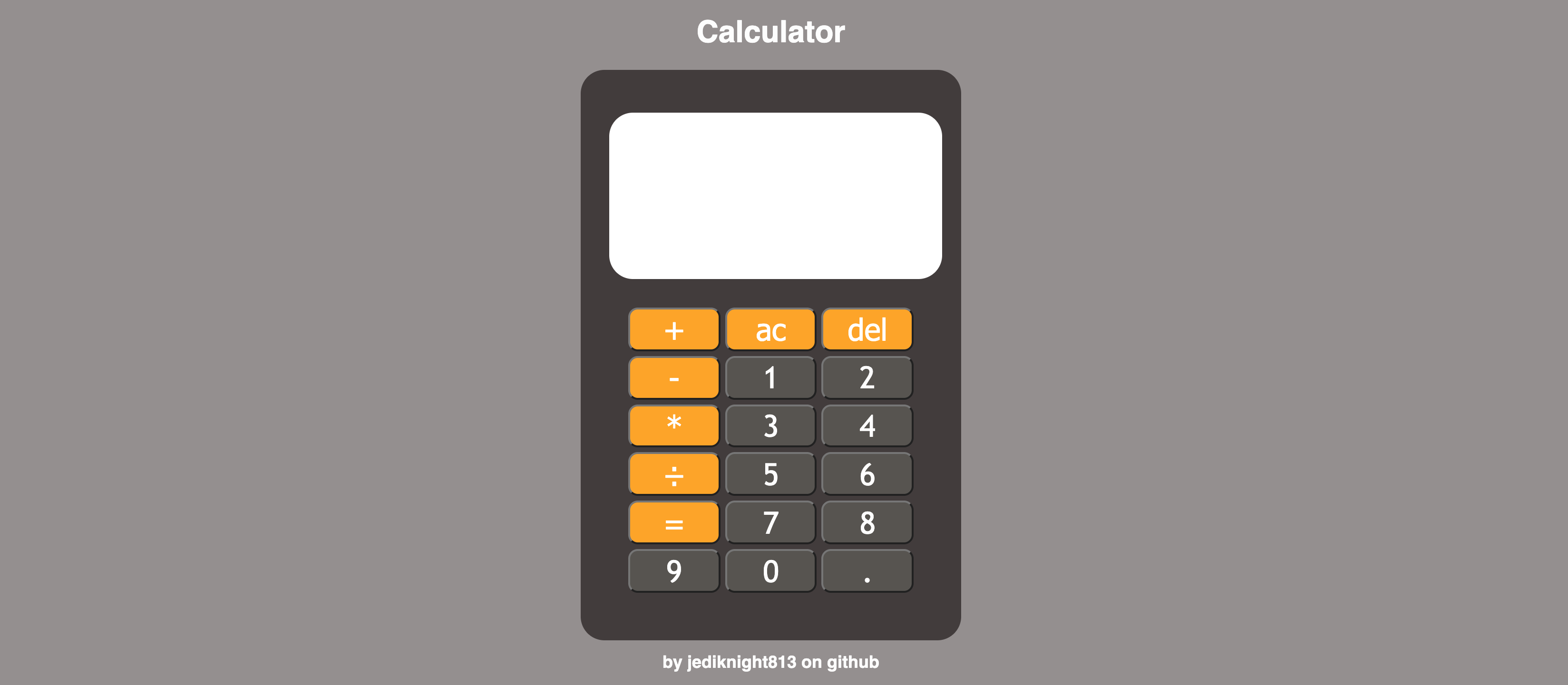 GitHub - jediknight813/Calculator: A calculator website i made for the ...