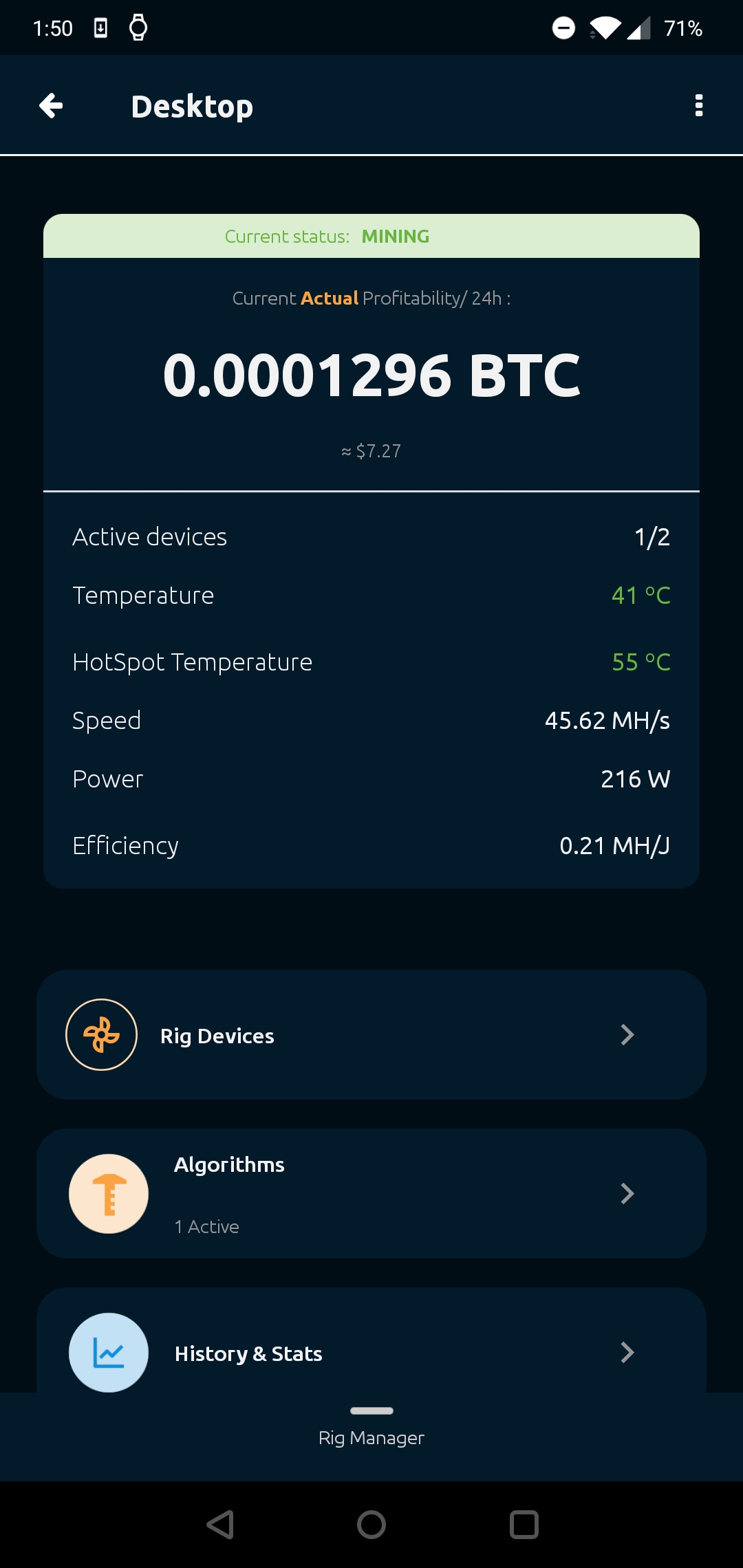 [BUG] 0.5.1.3 borks the high tuning on 1080ti · Issue #405 · nicehash/NiceHashQuickMiner · GitHub