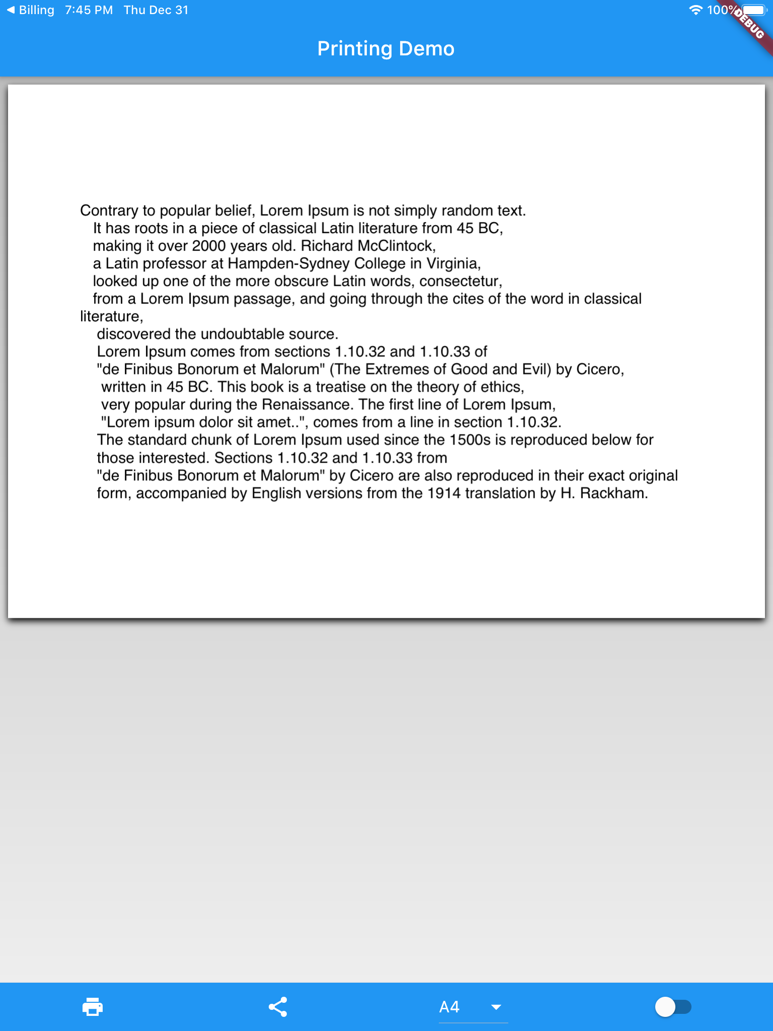 iOS: Printing library does not print anything but (a4 portrait) mode on ...