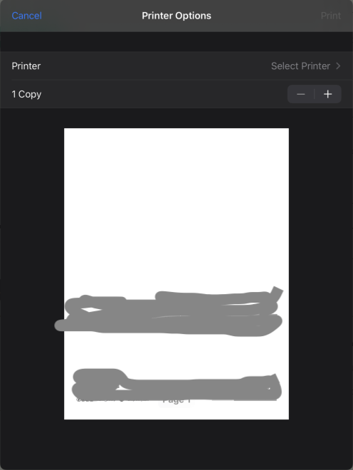 iOS: Printing library does not print anything but (a4 portrait) mode on ...