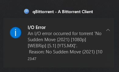 I/O ERROR: could'nt write to output file the process cannot access the file because it is being ...