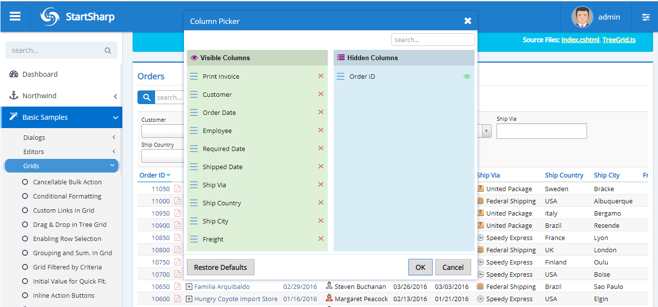 TreeGrid Column Picker Issue · Issue #4175 · serenity-is/Serenity · GitHub