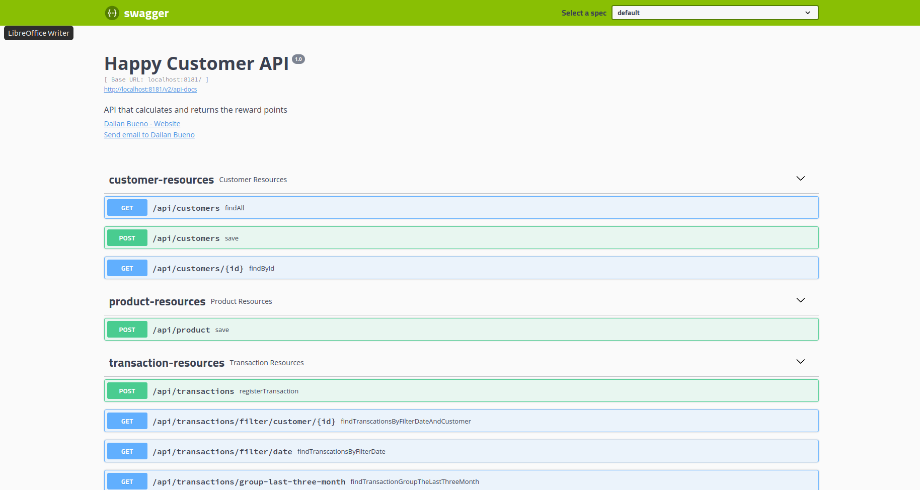 GitHub - daylanbueno/happy-customer-api