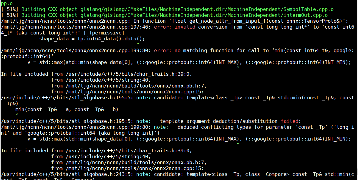 Compilation Failed On Ubuntu · Issue 2685 · Tencentncnn · Github 