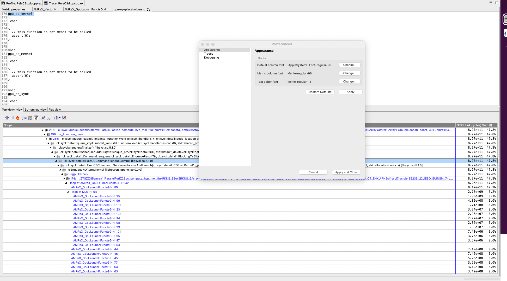 Font size doesn't change in Nattable version of HPCViewer (#157) · Issues · HPCToolkit ...