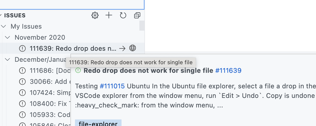 Double Tooltip · Issue 111756 · Microsoftvscode · Github