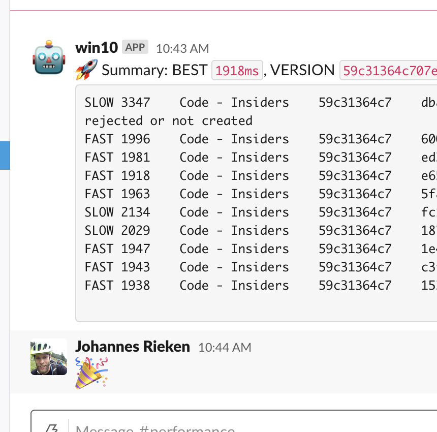 Slower startup performance · Issue #117422 · microsoft/vscode · GitHub