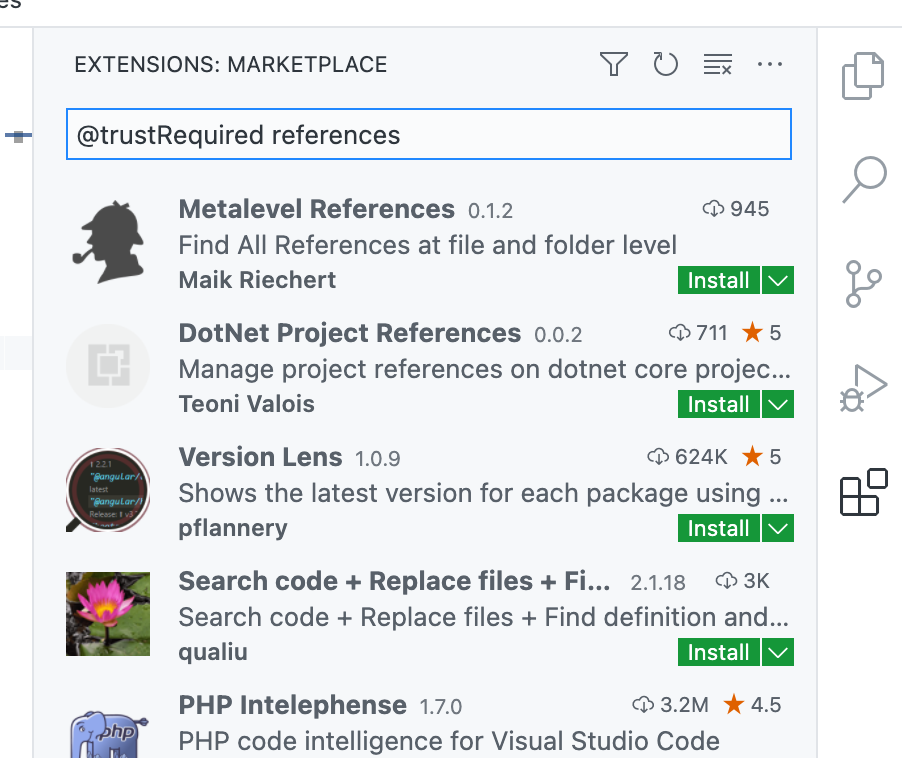 Extensions Viewlet Doesn T Work Well With ` Trustrequired` Tag · Issue 122331 · Microsoft