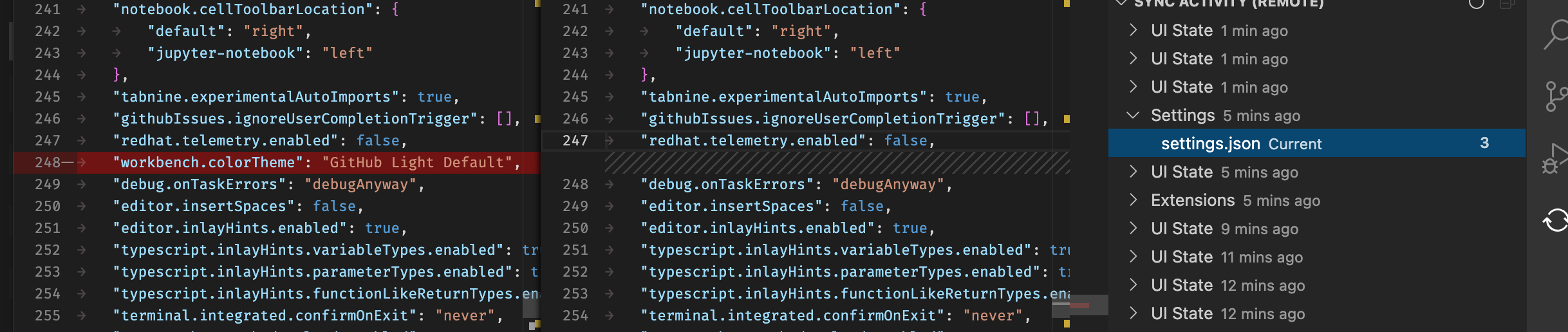 Settings sync is buggy · Issue #134202 · microsoft/vscode · GitHub