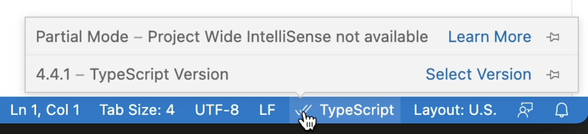 Use Warning Language Status For Ts Partial Mode · Issue 134385 · Microsoftvscode · Github