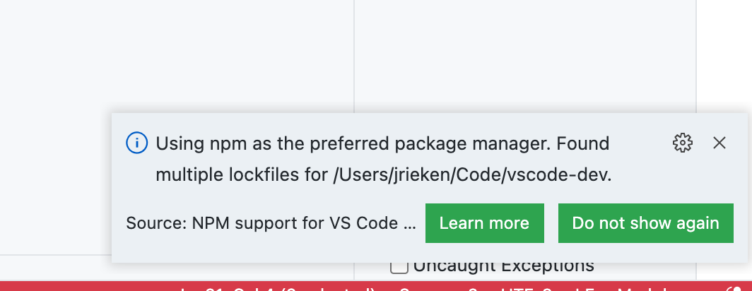 Found multiple lock-files confusion · Issue #138174 · microsoft/vscode · GitHub