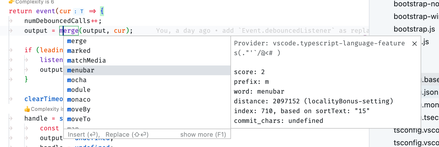 Allow configuring CompletionItem dropdown suggestions list order, or partial disabling of ...