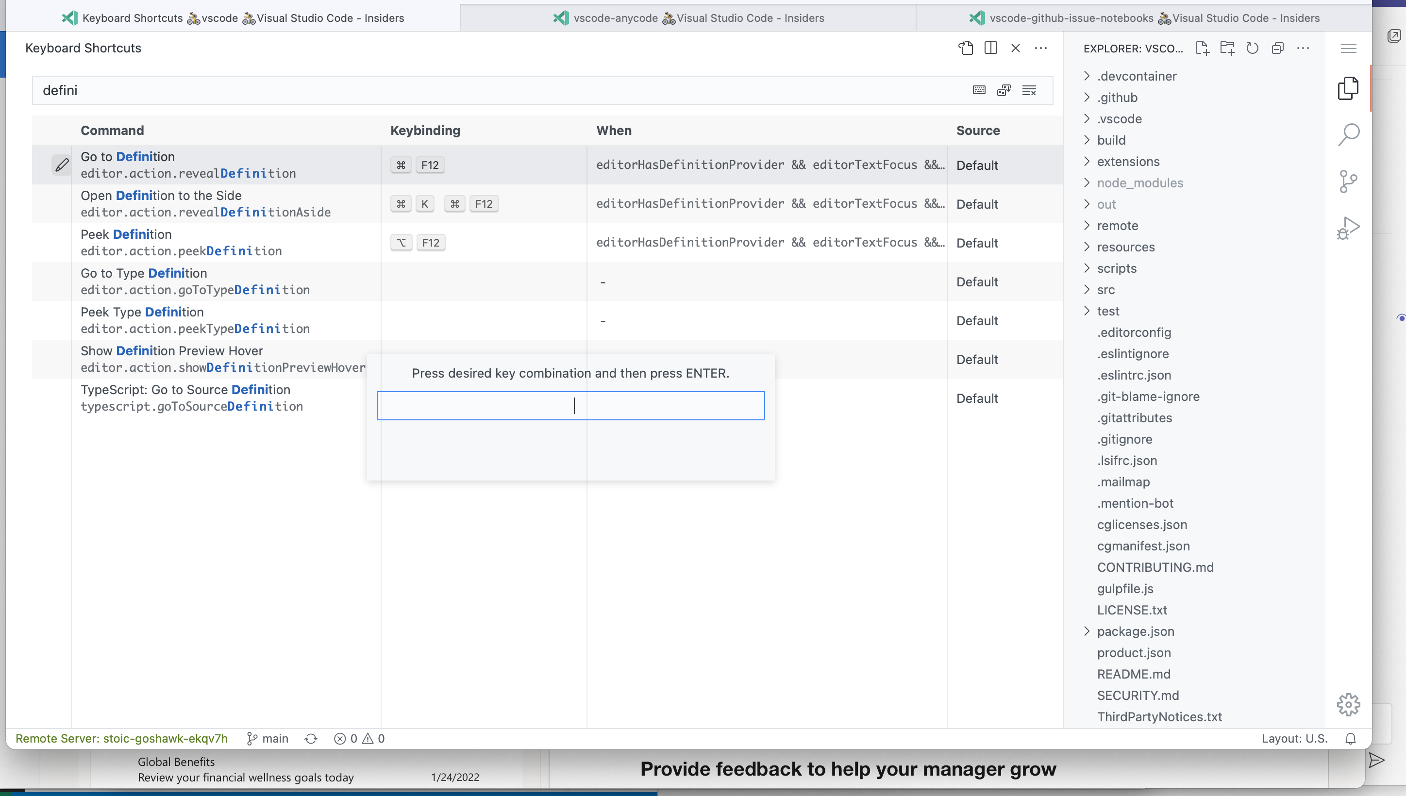 Keybindings Editor Issue On Safari · Issue 148253 · Microsoftvscode · Github 