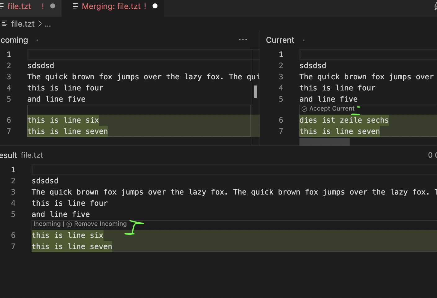 Alignment Issues With Conflict Lenses · Issue 161993 · Microsoft