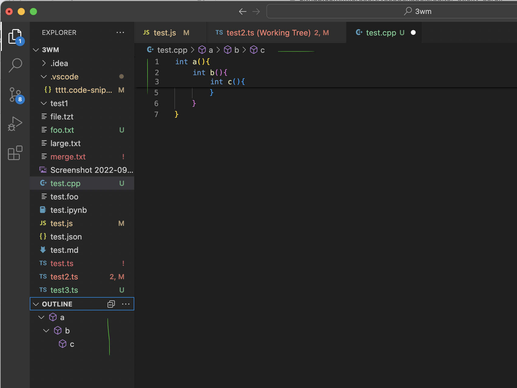 Sticky supports displaying multi-level headers · Issue #159264 · microsoft/vscode · GitHub