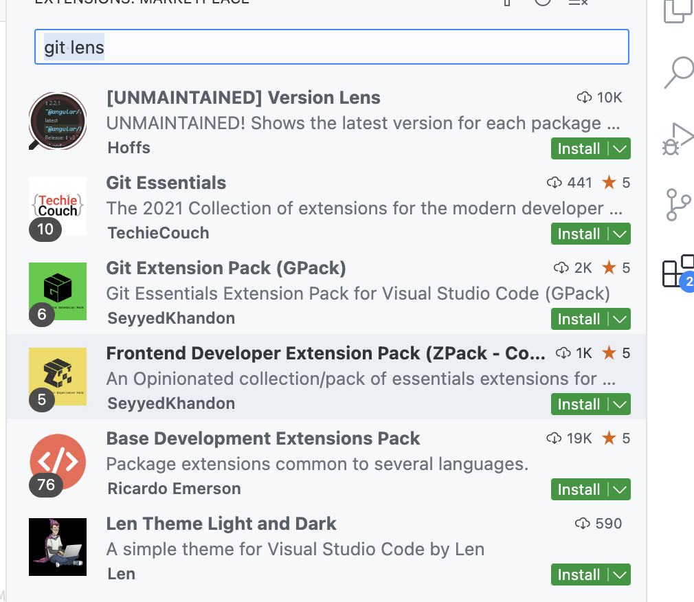 Search for "git lens" doesn't return gitlens extension · Issue #505 · microsoft/vsmarketplace ...
