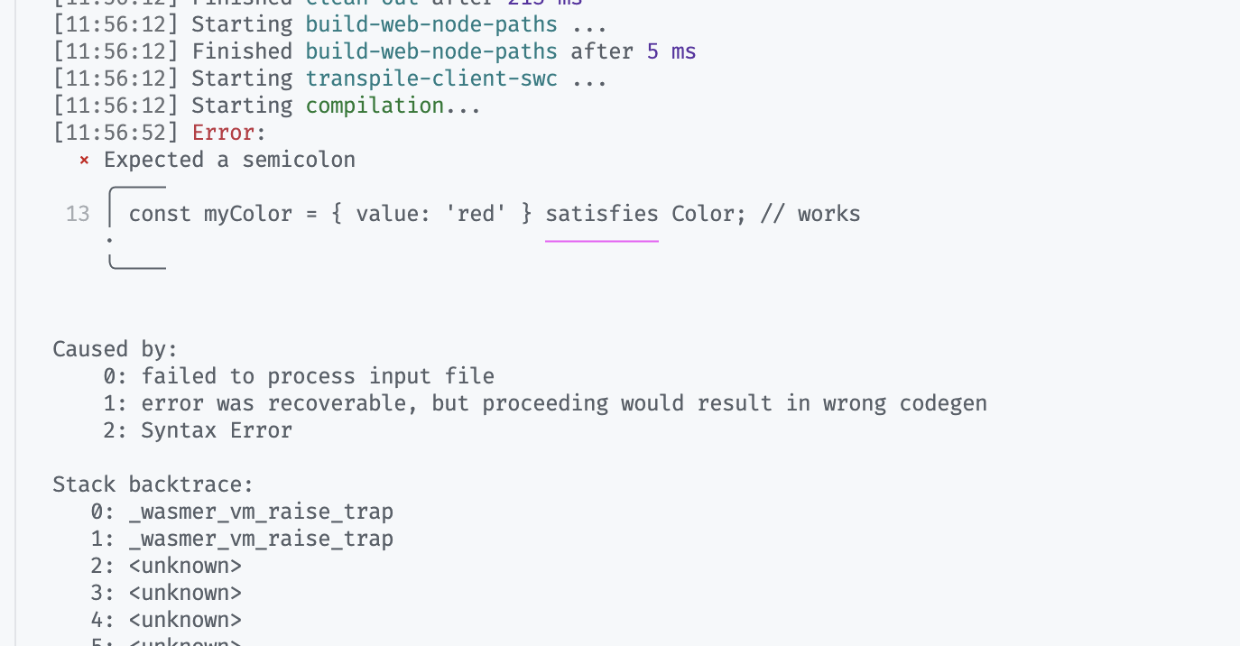 Swc Errors Are Not Emitted Well · Issue 173074 · Microsoft Vscode · Github