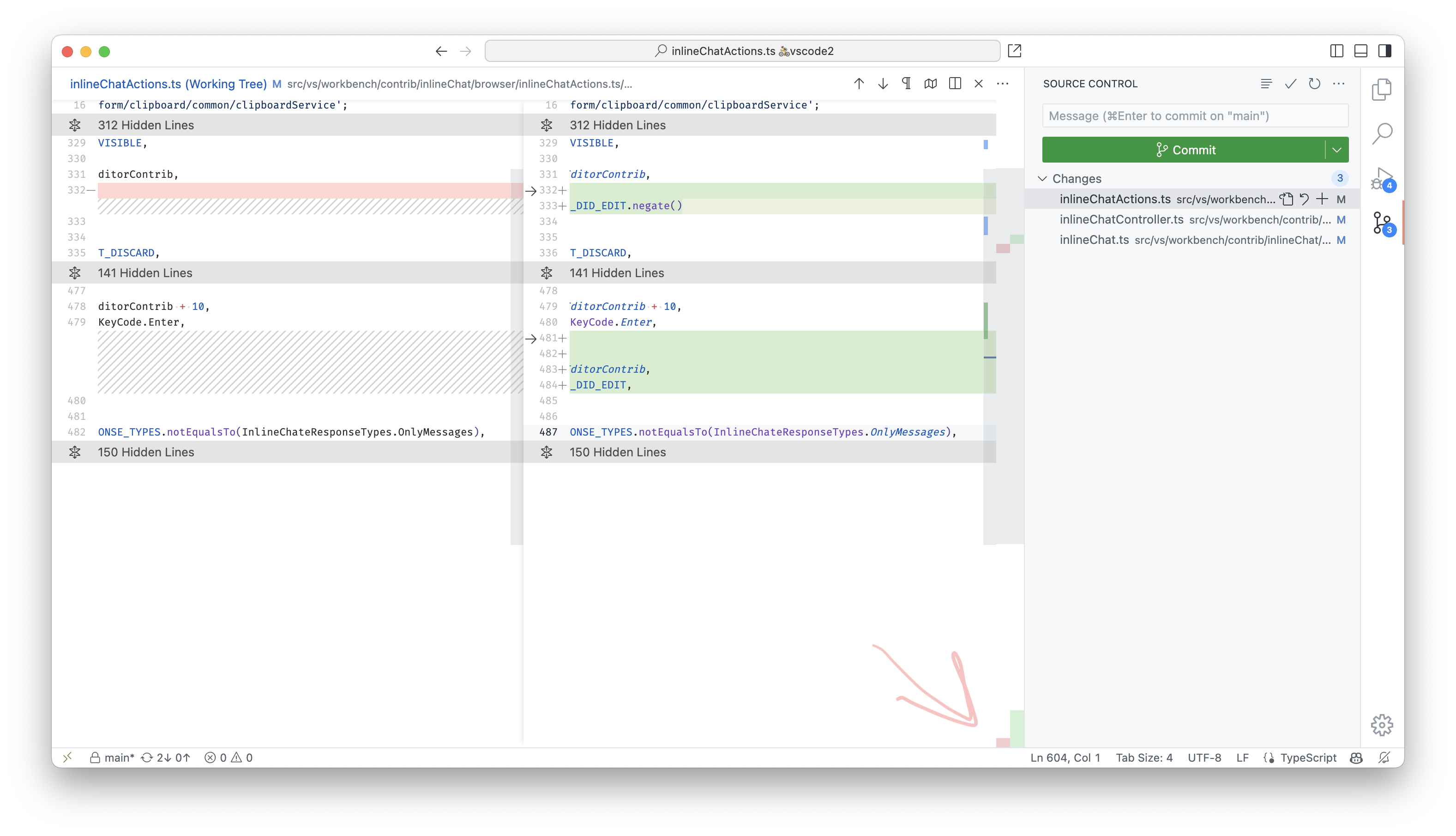 Diffeditor2 Overview Ruler Decorations Look Wrong · Issue 185965 · Microsoftvscode · Github 9757