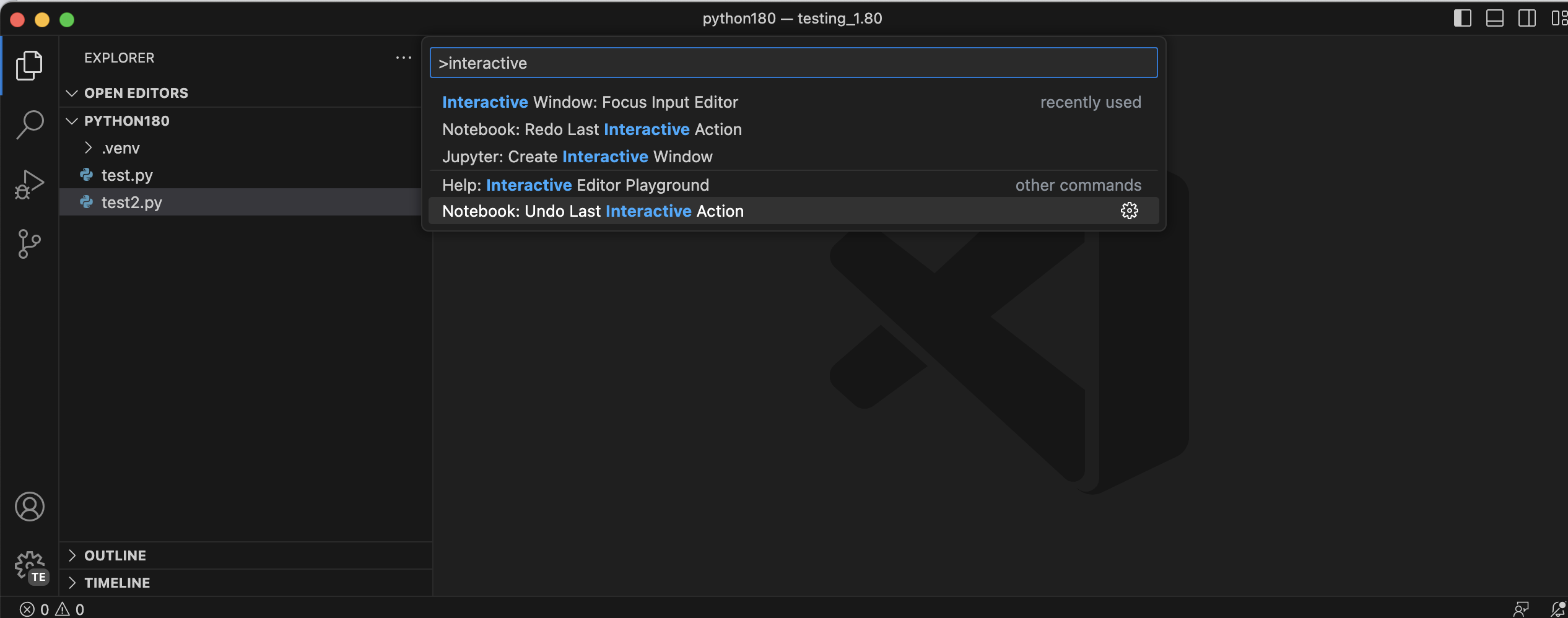 "Redo/Undo Last Interactive Action" show unconditionally · Issue ...