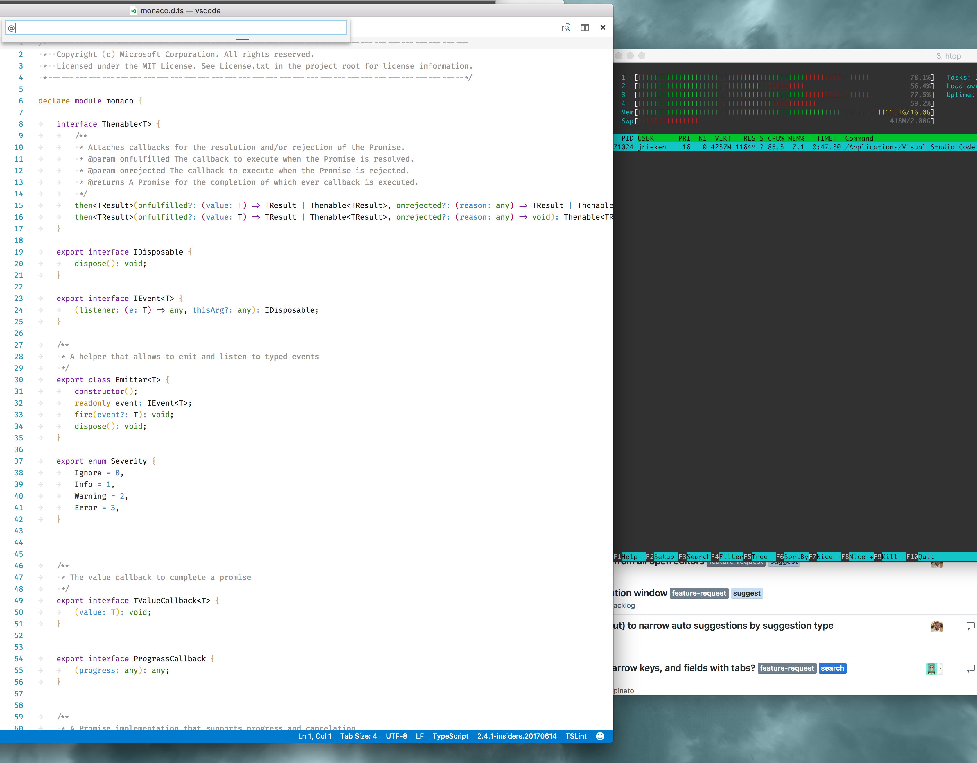 TypeScript server crashes faster than ever · Issue #28112 · microsoft/vscode · GitHub