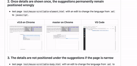 Suggestion details layout issues · Issue #474 · microsoft/monaco-editor · GitHub