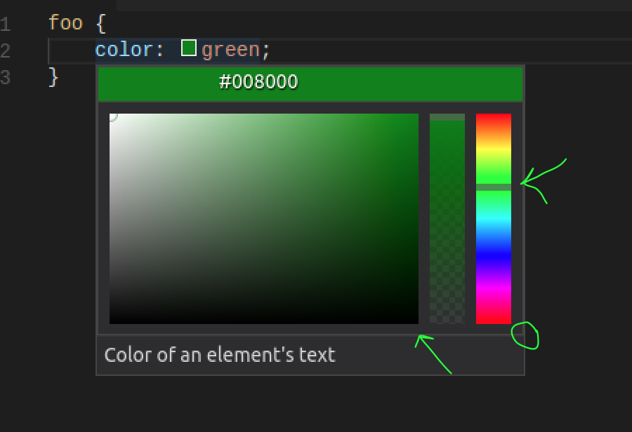 Color picker has lots of chrome · Issue #31649 · microsoft/vscode · GitHub