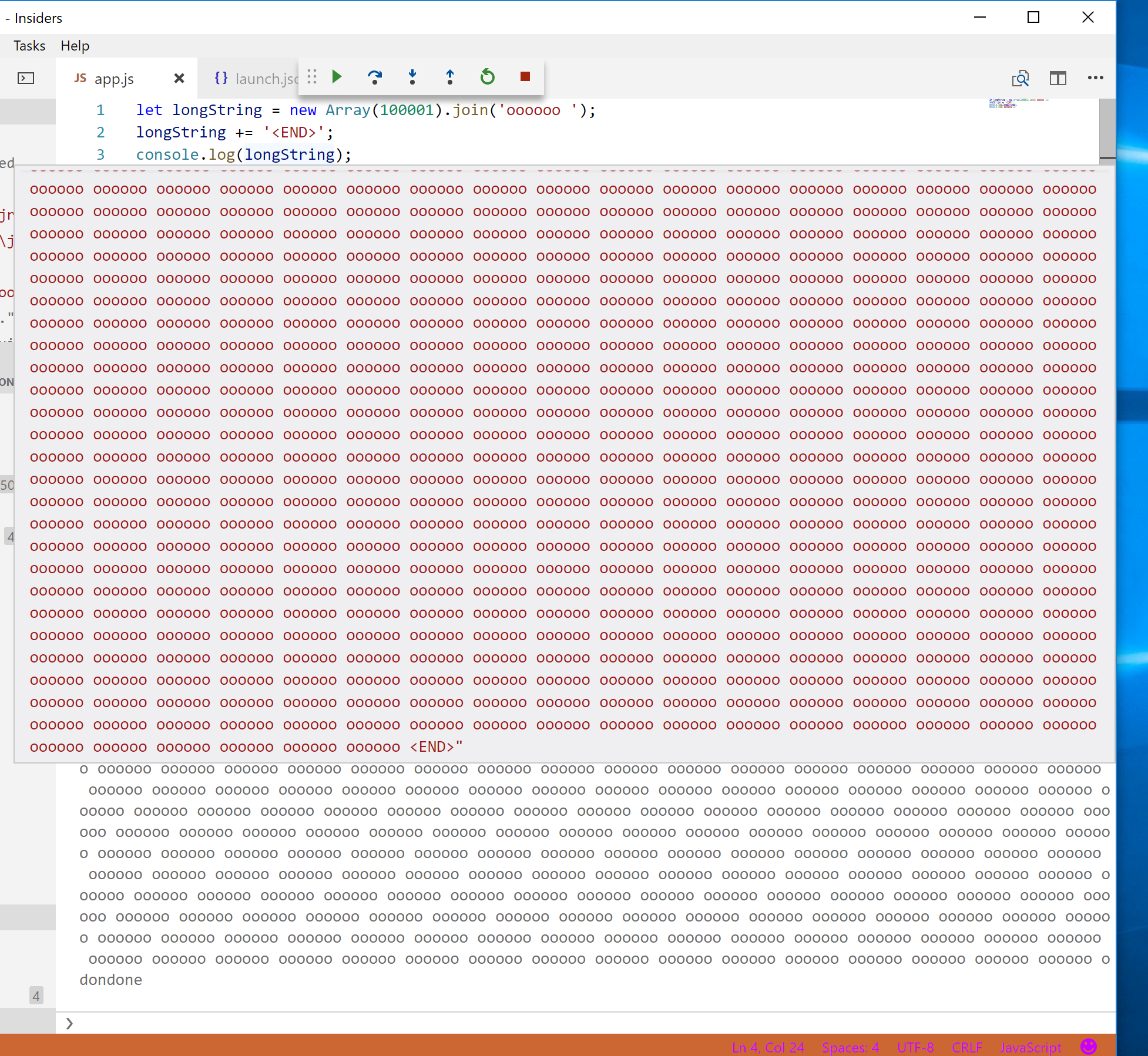 Debug Output Doesnt Show Cos Its Too Large · Issue 5802 · Microsoftvscode · Github