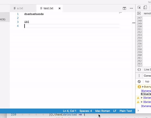 Encoding status doesn't update · Issue #34837 · microsoft/vscode · GitHub
