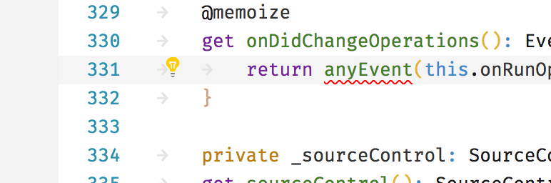 Light bulb for code actions displays only when text is selected · Issue #34724 · microsoft ...