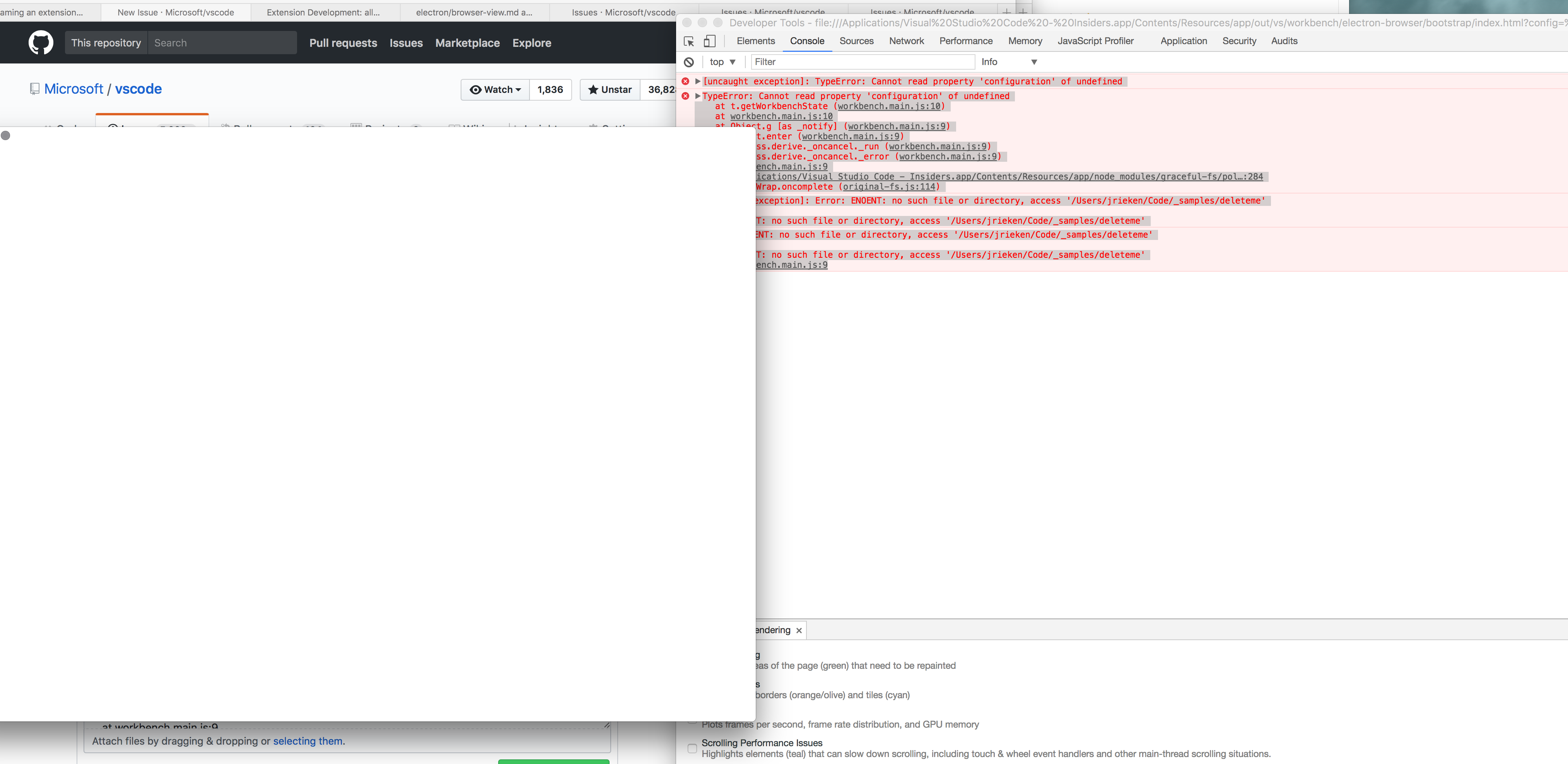 Workbench explodes when renaming folder · Issue #37243 · microsoft/vscode · GitHub
