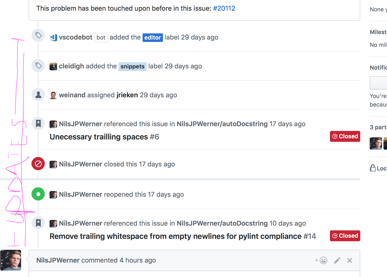 insertSnippet produces trailing spaces · Issue #40613 · microsoft/vscode · GitHub