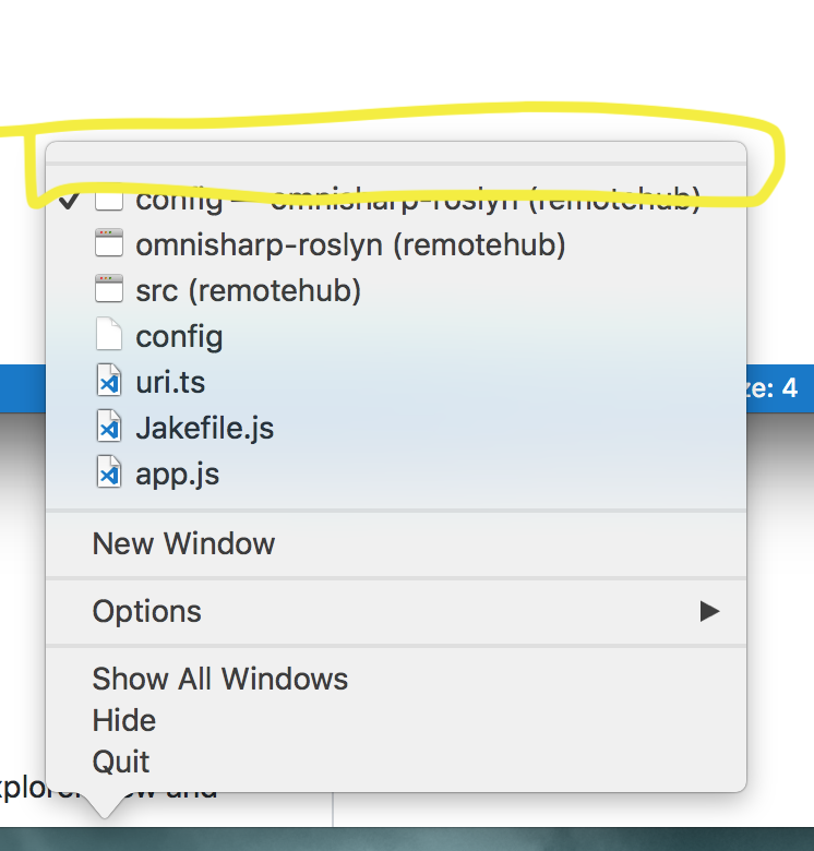 Dock context menu broken? · Issue #54992 · microsoft/vscode · GitHub