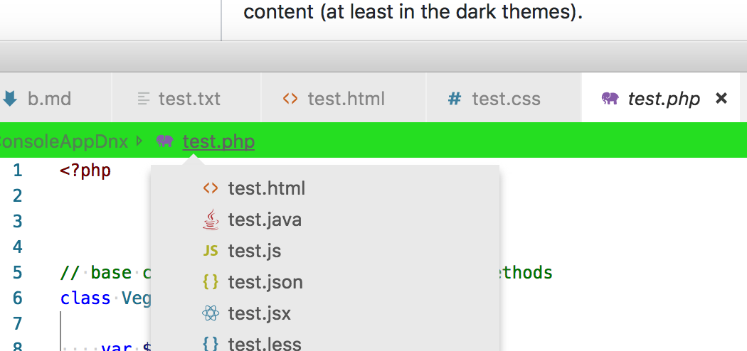 Ability to set breadcumbs background · Issue #55960 · microsoft/vscode · GitHub