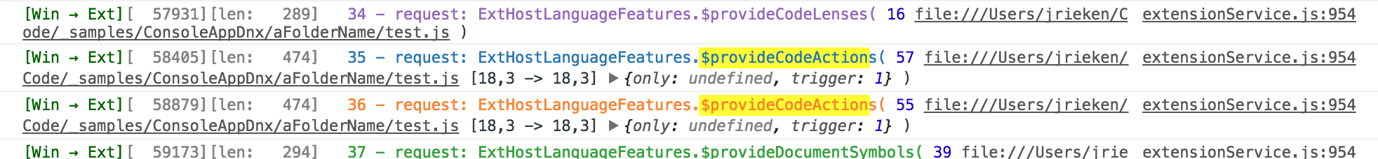 Codeactions Are Very Very Chatty · Issue 57875 · Microsoftvscode · Github